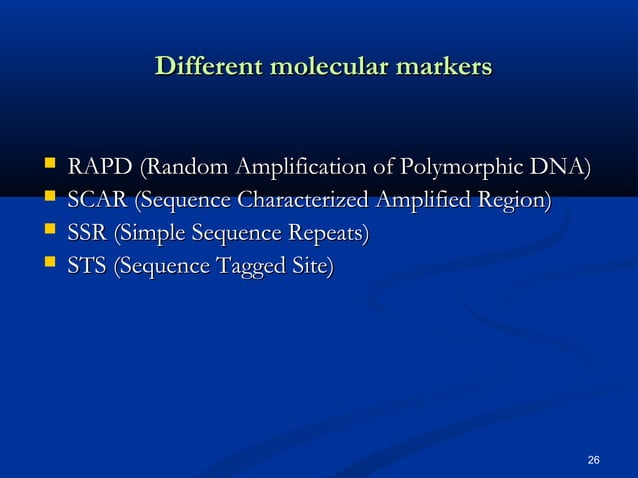 Genetic purity testing | PPT | Genetics | Science