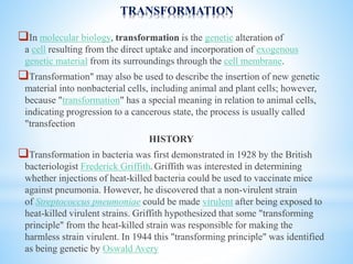 Genetic recombinatione | PPTX