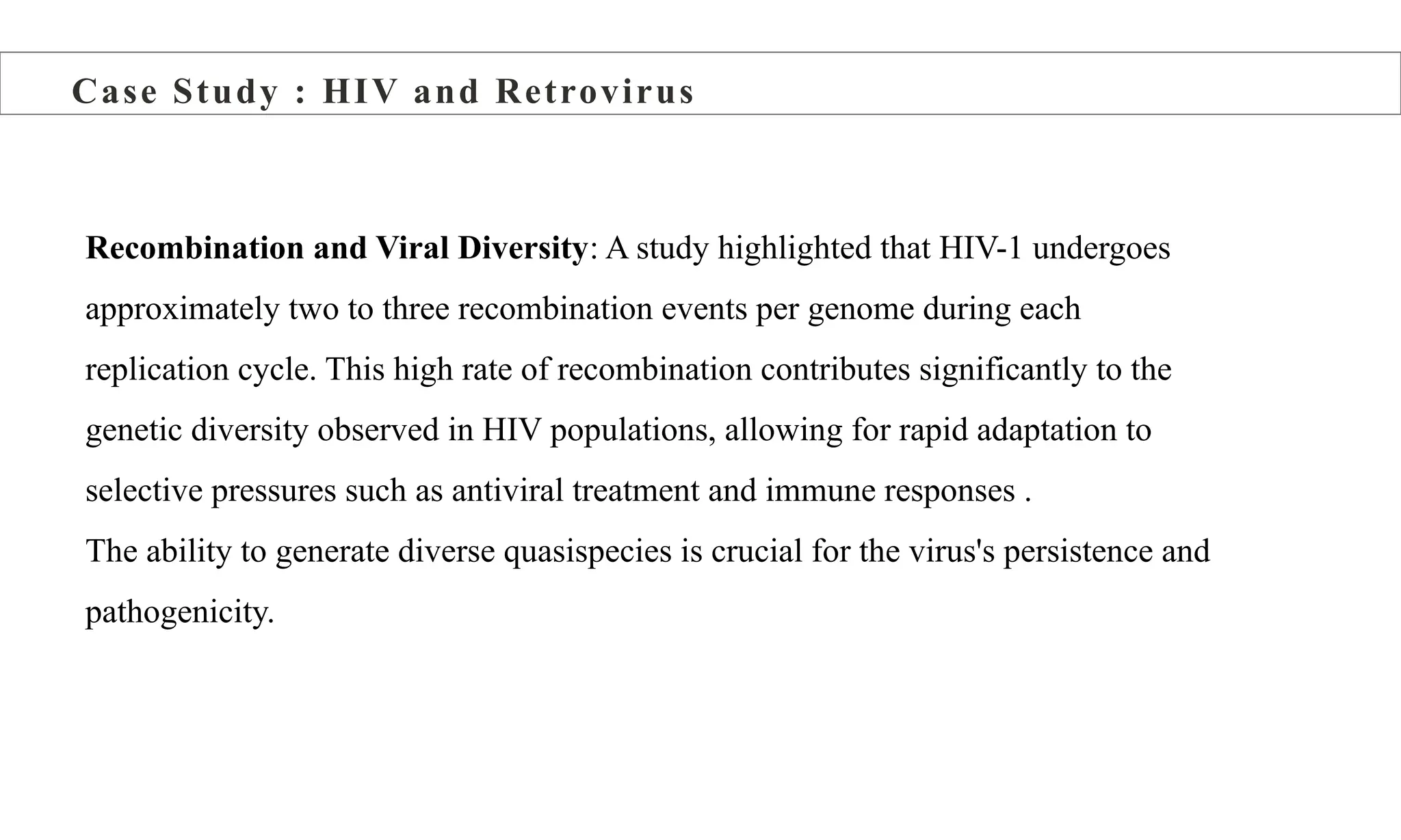 Genetic Recombination in Viruses: Mechanisms and Implications | PPTX
