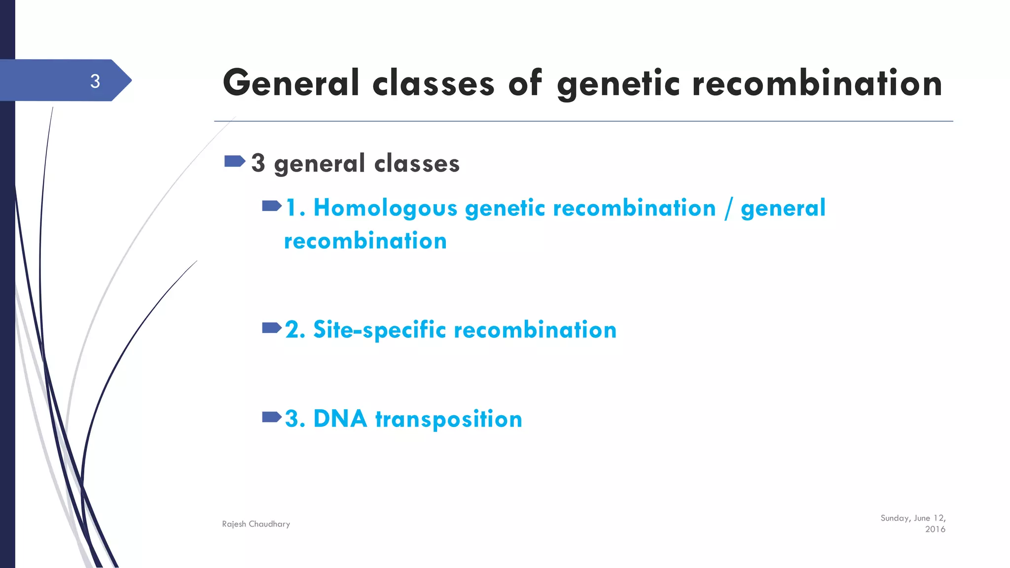 Genetic recombination mechanism | PDF