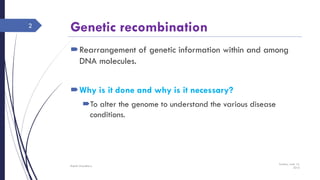Genetic recombination mechanism | PDF