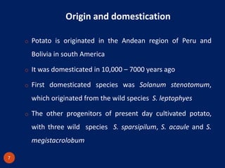 Genetic resources of potato | PPTX