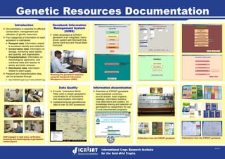 Genetic resources documentation | PPT