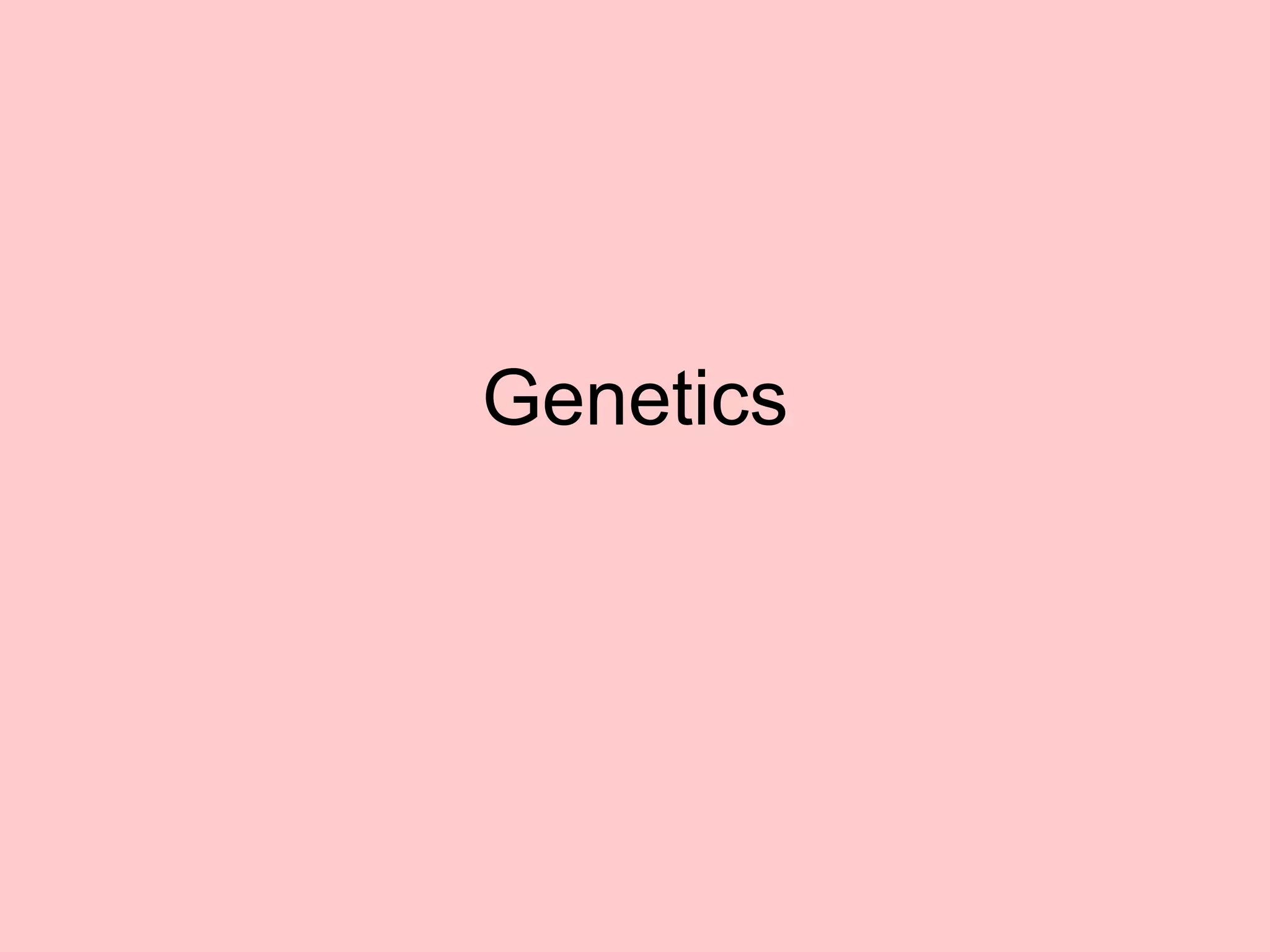 IB Biology Genetics | PPT