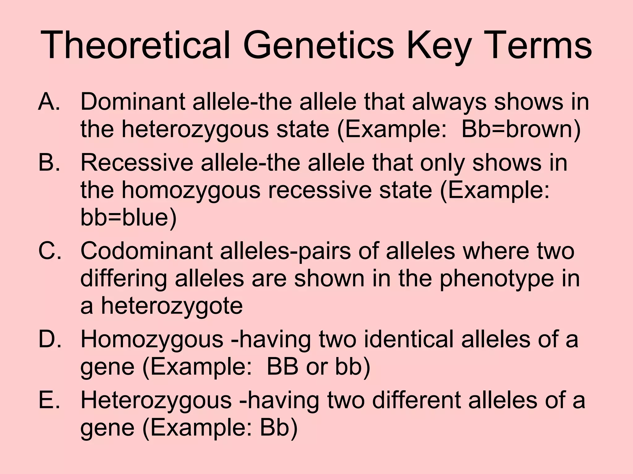 IB Biology Genetics | PPT