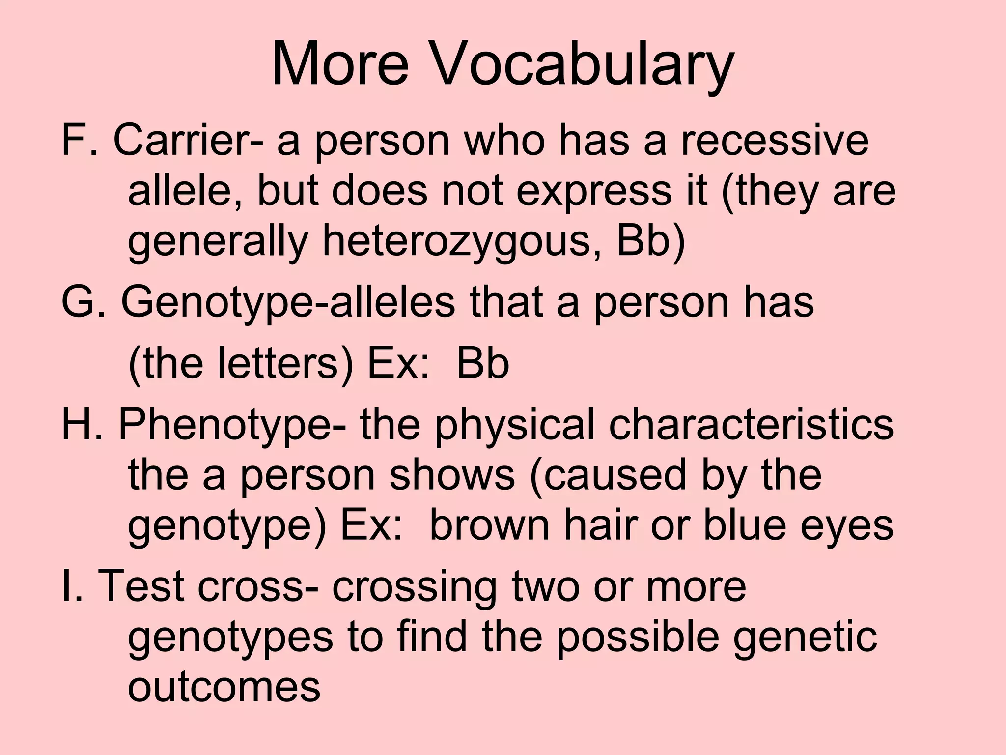 IB Biology Genetics | PPT