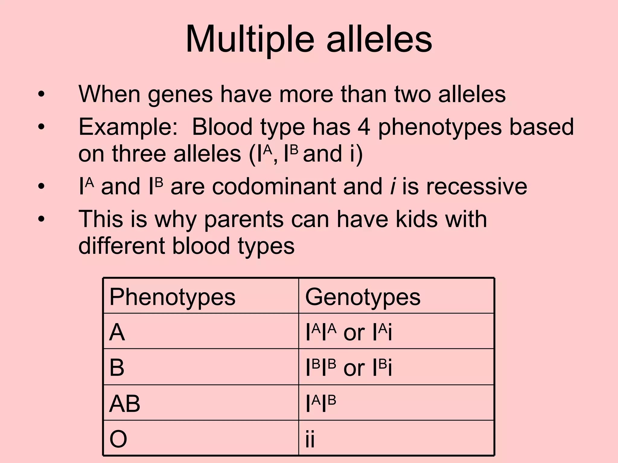 IB Biology Genetics | PPT