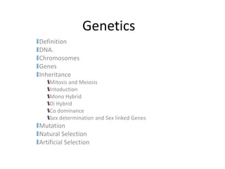 Genetics in 40 Characters | PPT