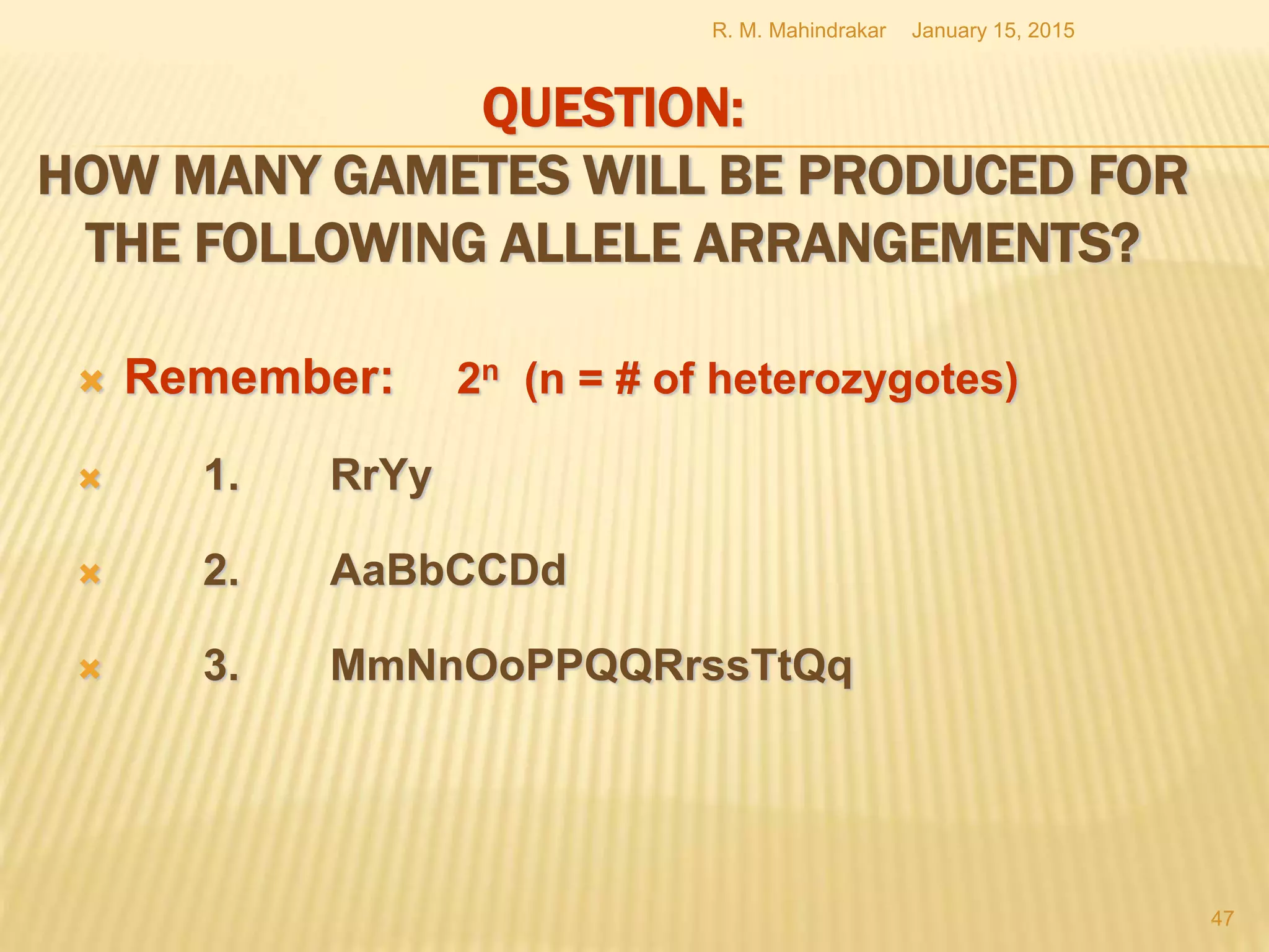 Genetics for NCERT class 12 | PPSX
