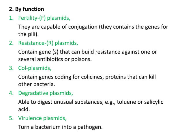 BACTERIAL RECOMBINATION, PLASMIDS AND EPISOMES | PPTX