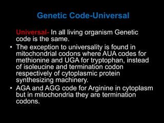 Genetic codons | PPTX