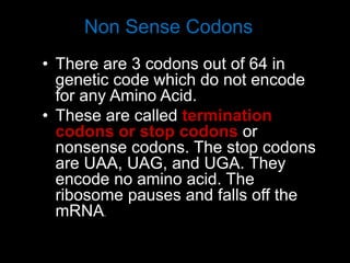 Genetic codons | PPTX