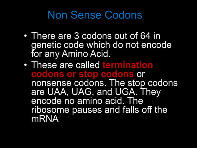 Genetic codons | PPTX