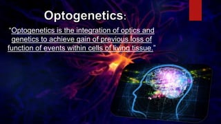 optogenetics | PPTX