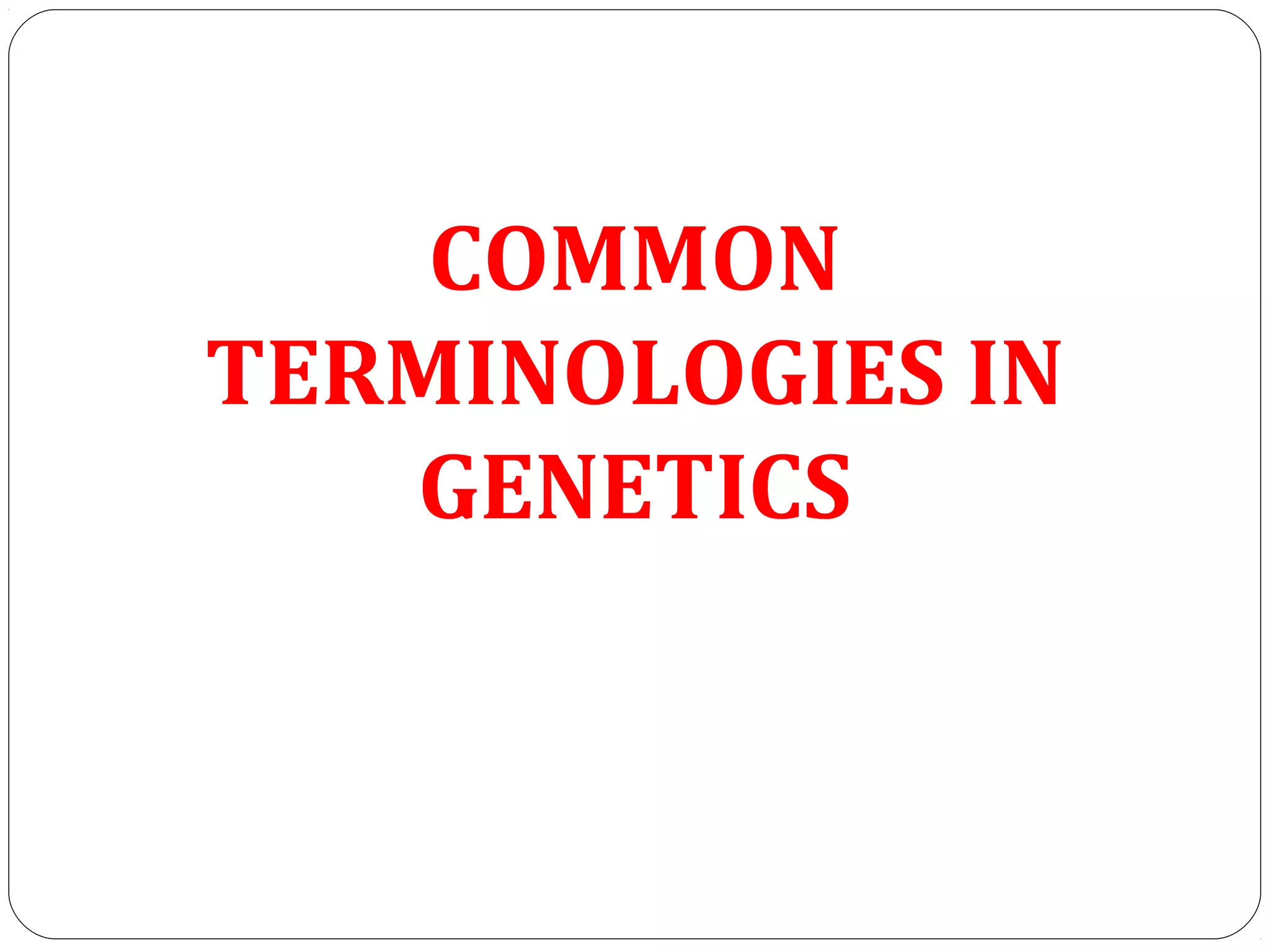 Genetics | PPT