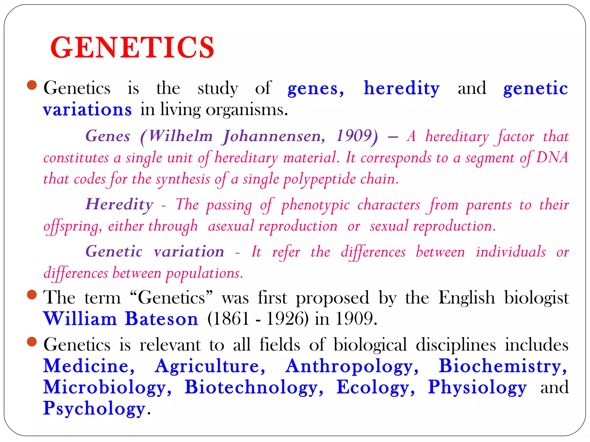Genetics | PPT