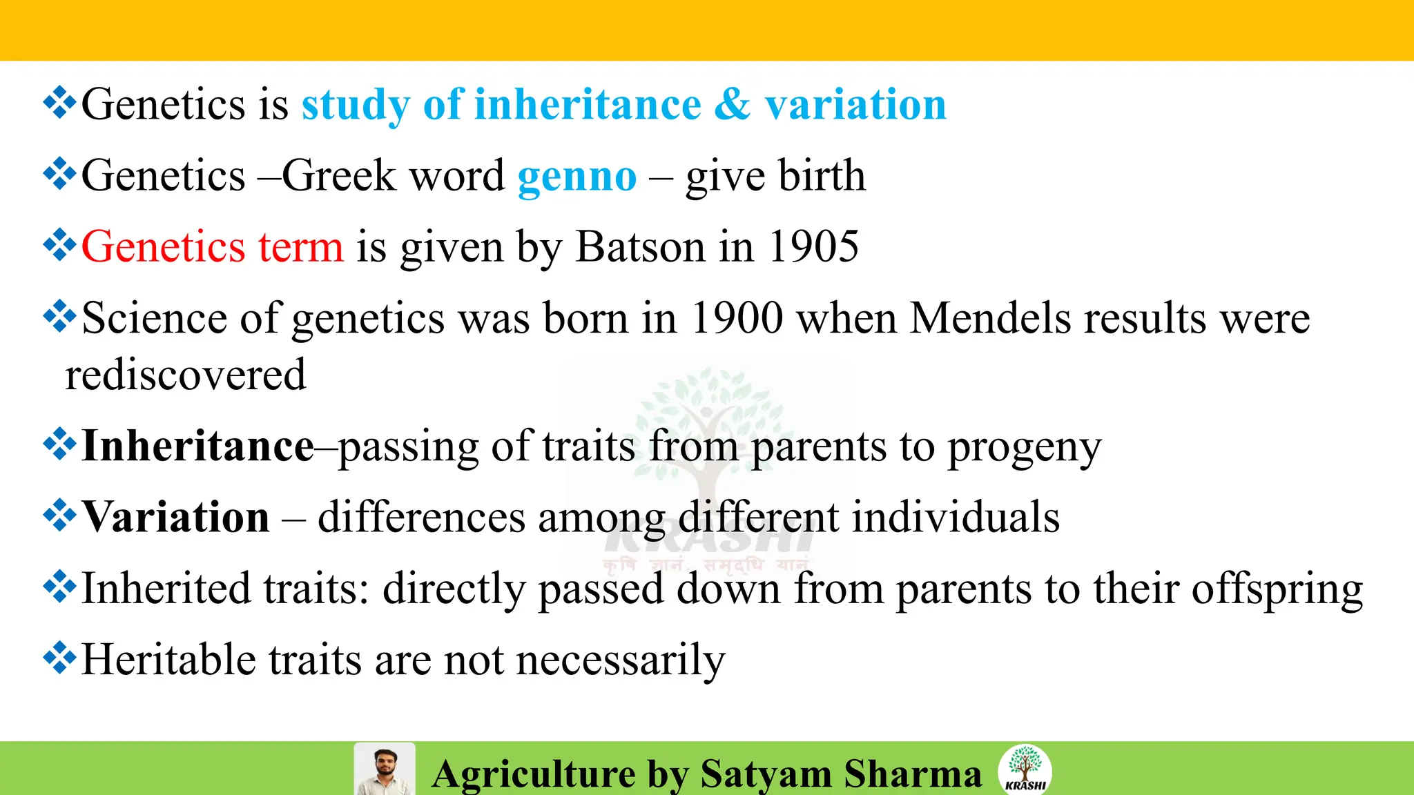 Introduction to Genetics: The Foundation of Heredity and Variation ...