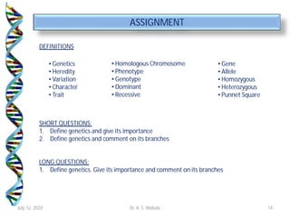 Genetics | PDF | Genetics | Science