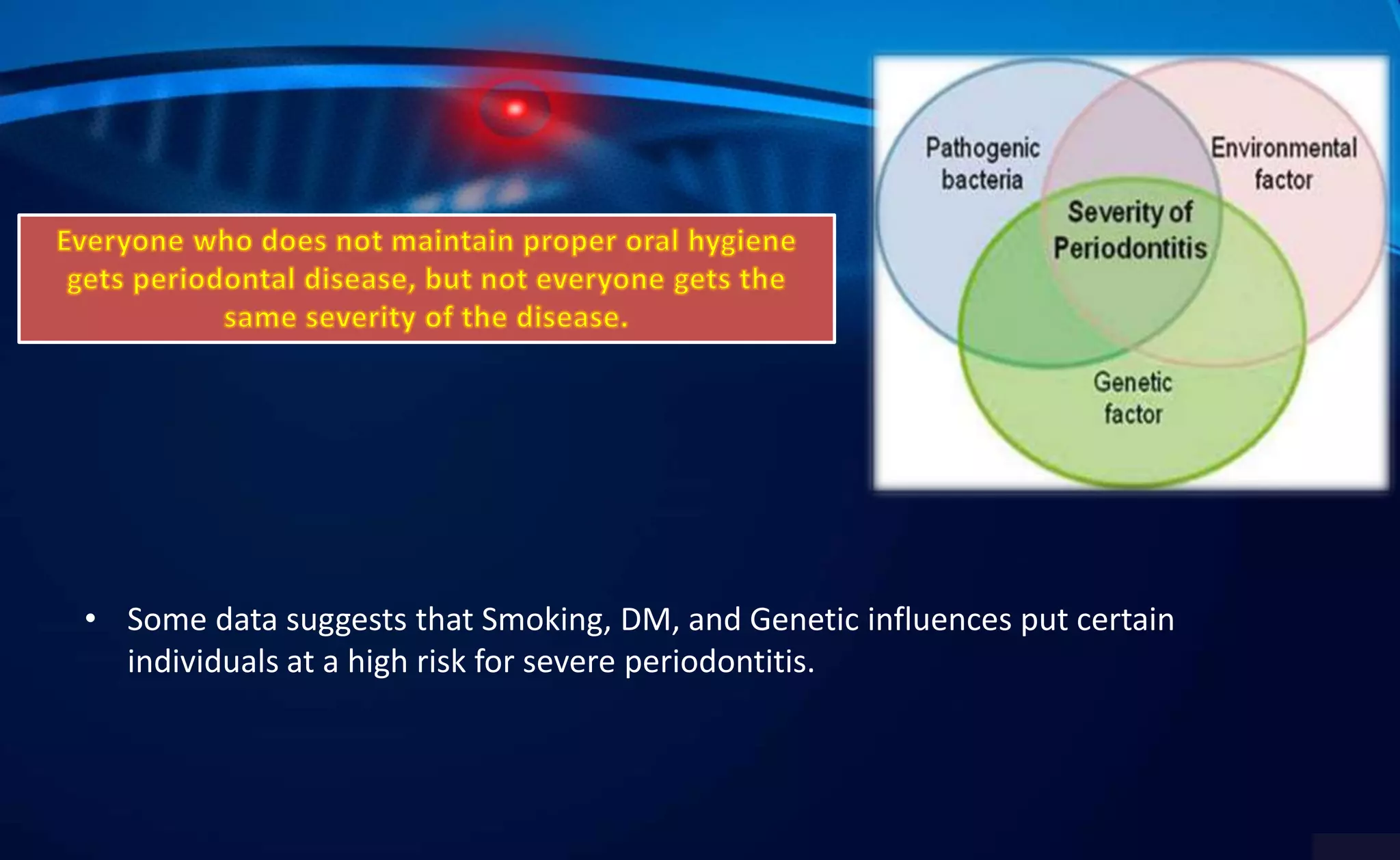 Role of genetics in periodontal diseases | PPTX