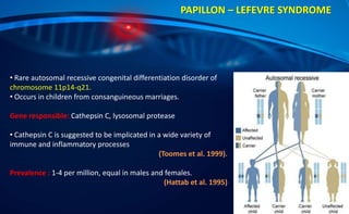Role of genetics in periodontal diseases | PPTX