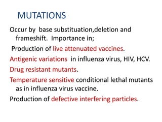 Microbiology, virology, viral GENETICS.pptx