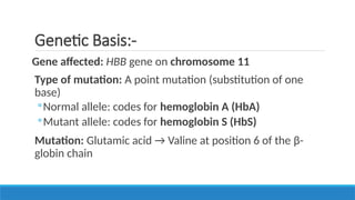 Genetics presentation of sickle cell Anemia.pptx