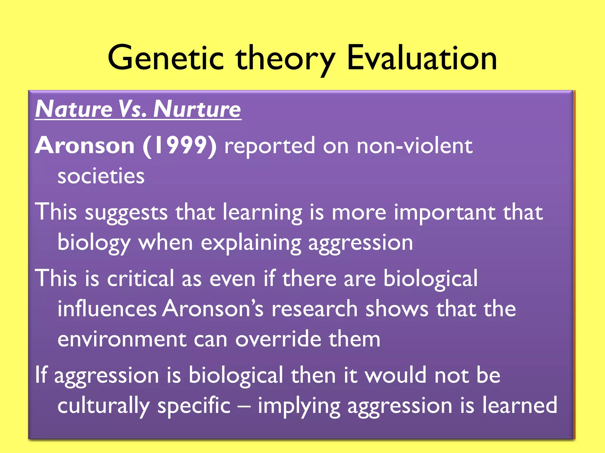 Genetics aggression | PDF | Genetics | Science