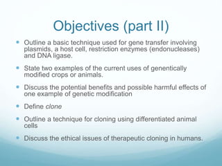 Genetics biotechnology-and-genetic-engineering- | PPT