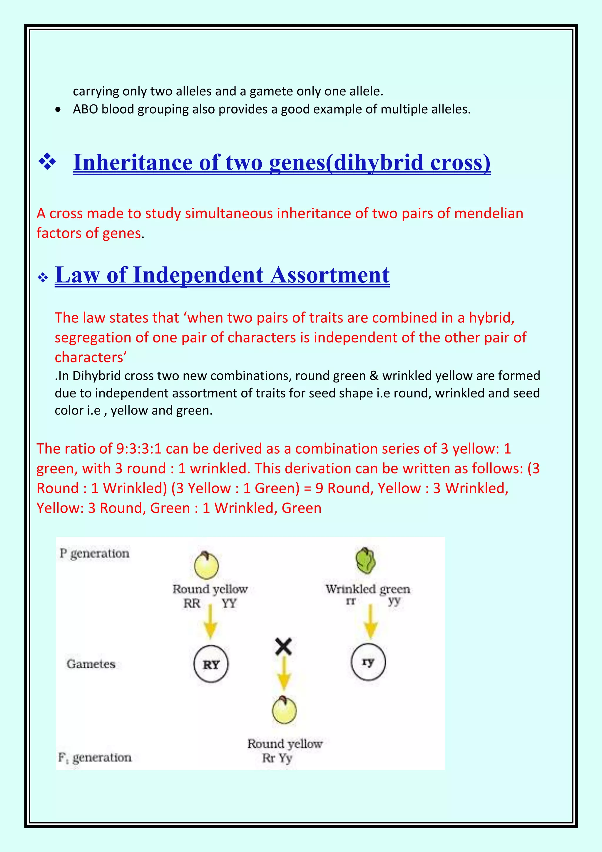 Genetics- Chapter 5 - Principles of inheritance and variation.docx