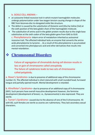 Genetics- Chapter 5 - Principles of inheritance and variation.docx