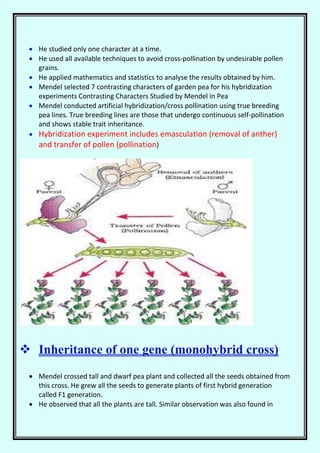 Genetics- Chapter 5 - Principles of inheritance and variation.docx