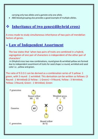 Genetics- Chapter 5 - Principles of inheritance and variation.docx