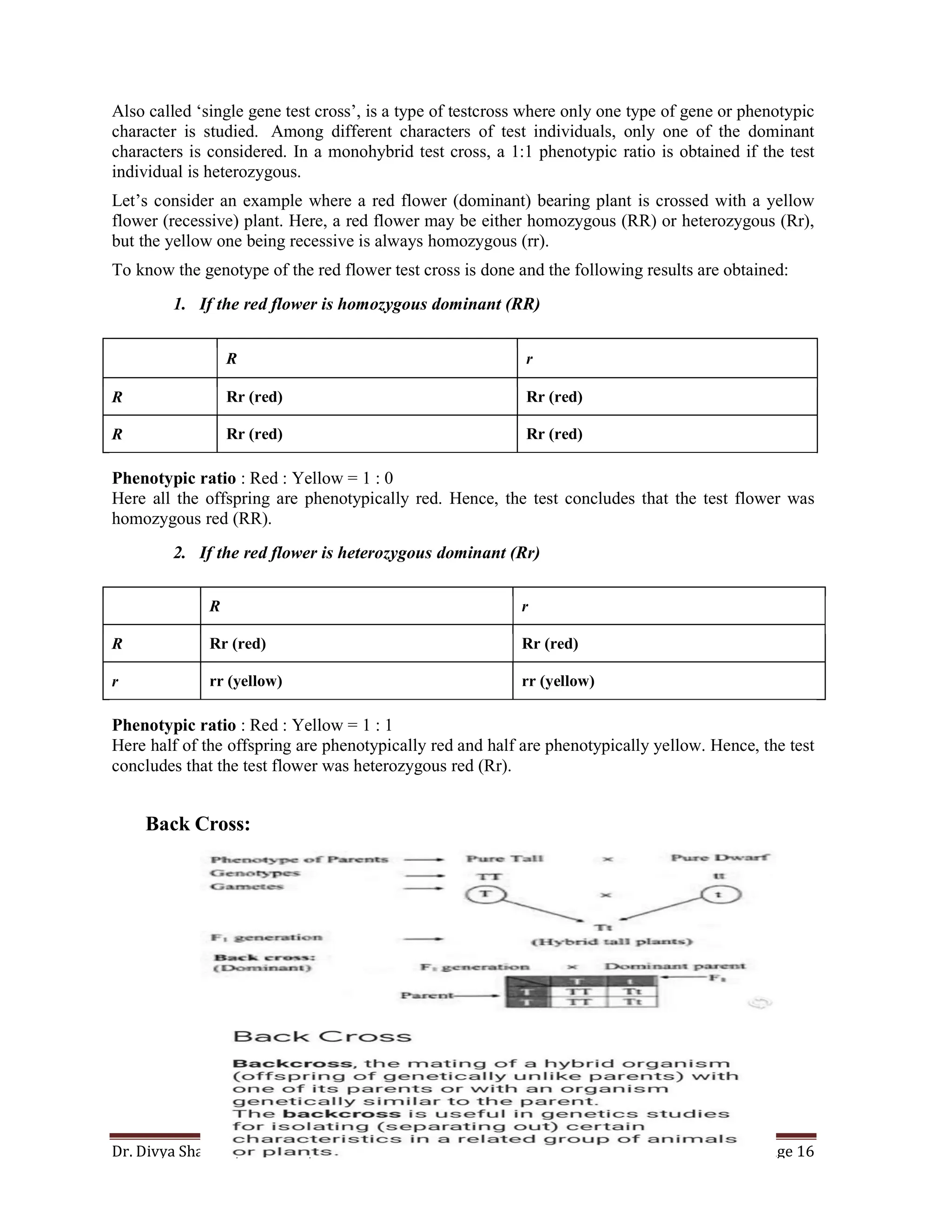 Mendal's Law of inheritance - Mono, Di & Trihybrid Crossing | PDF