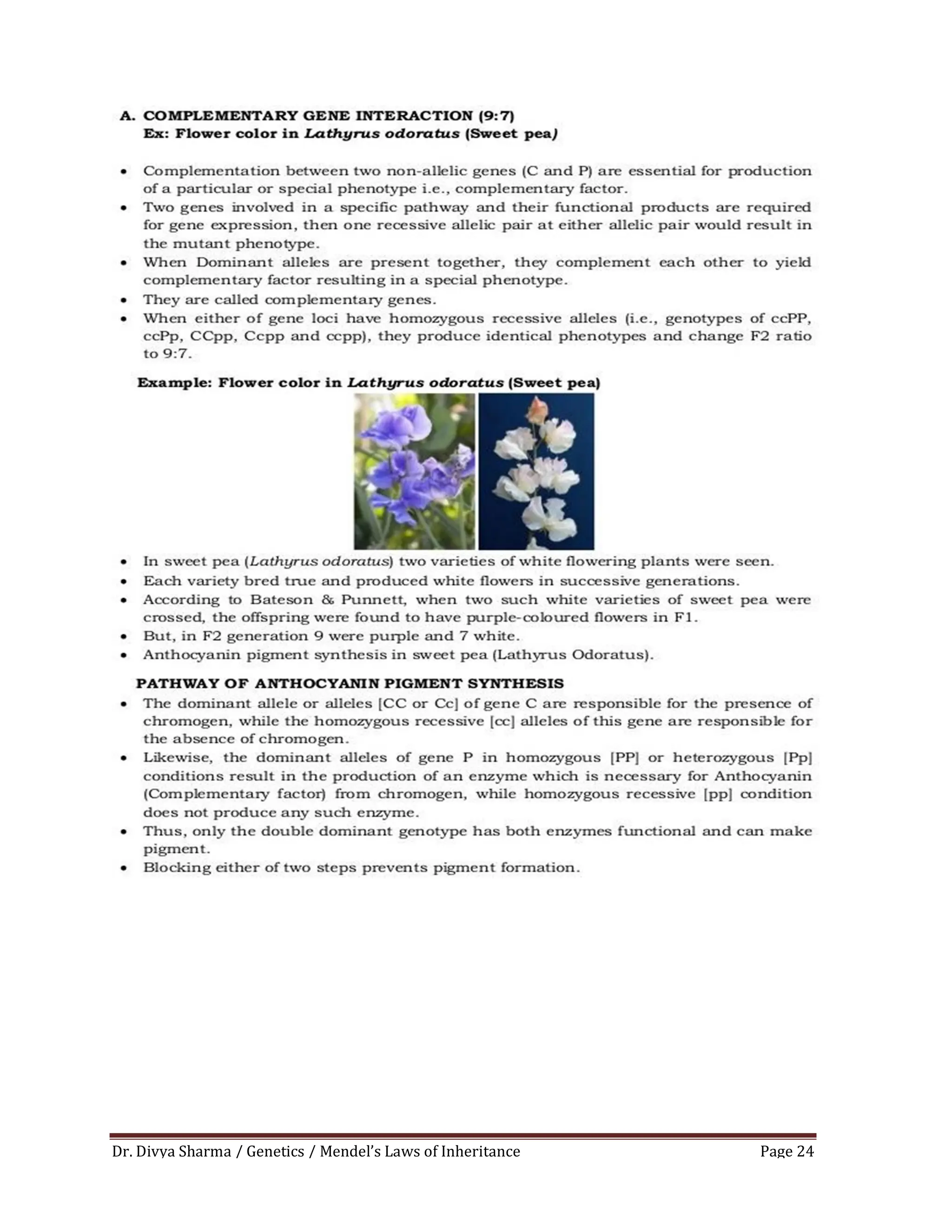 Mendal's Law of inheritance - Mono, Di & Trihybrid Crossing | PDF