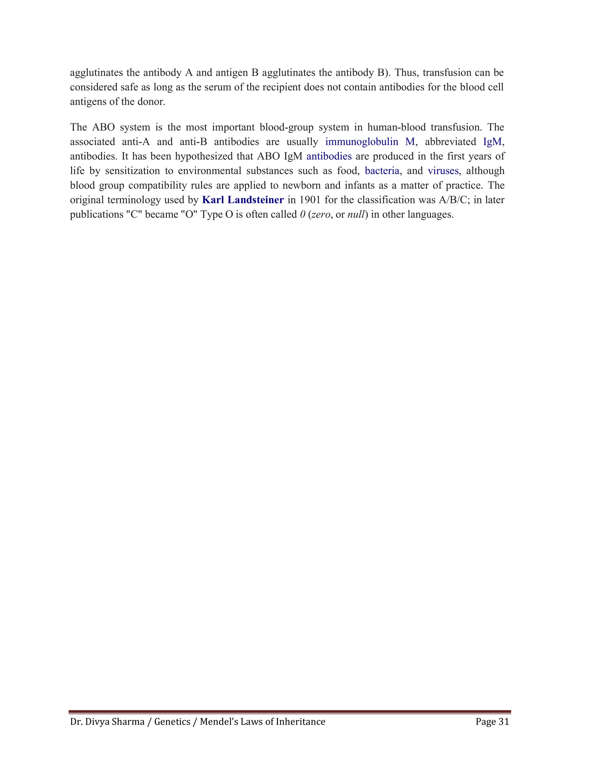Mendal's Law of inheritance - Mono, Di & Trihybrid Crossing | PDF