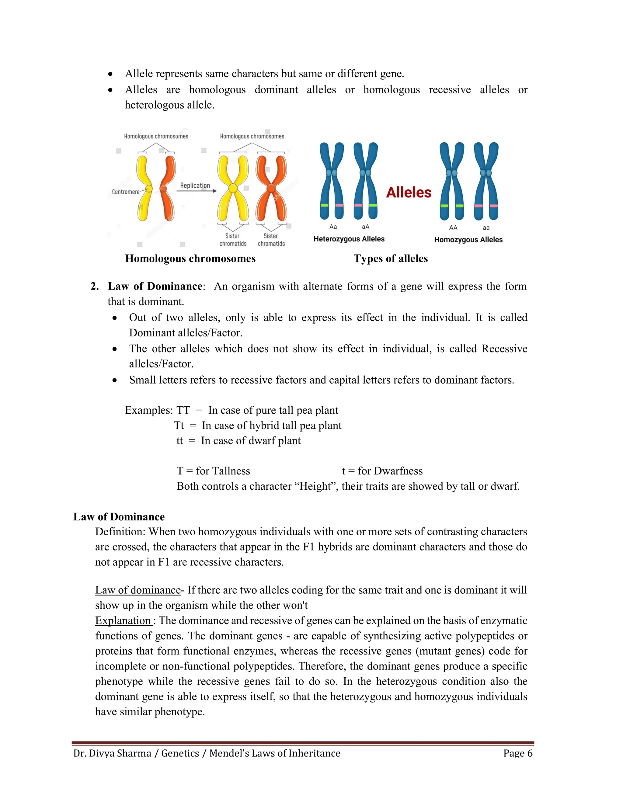 Mendal's Law of inheritance - Mono, Di & Trihybrid Crossing | PDF