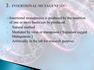mutagenesis and genetic disorders | PPTX