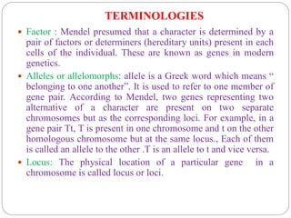 Mendelian Genetics and its Extensions | PPT