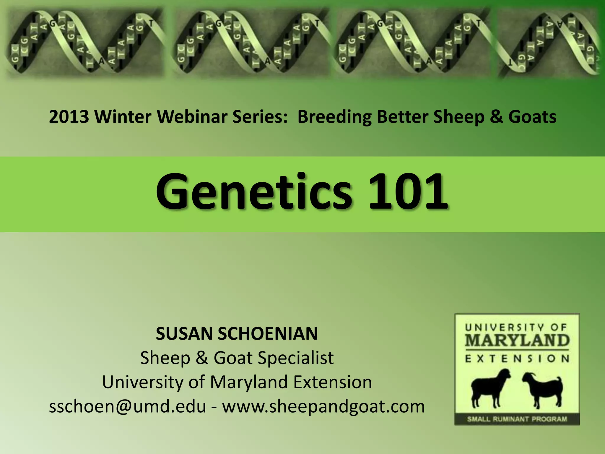 Genetics 101 | PPTX | Genetics | Science