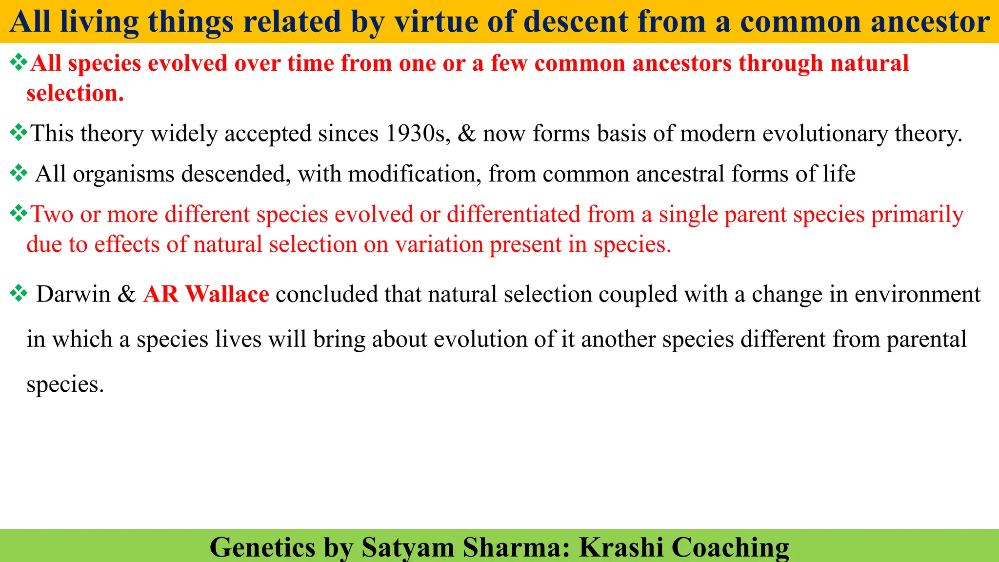 Darwinism Charles Robert Darwin Theory of origin of species by natural ...