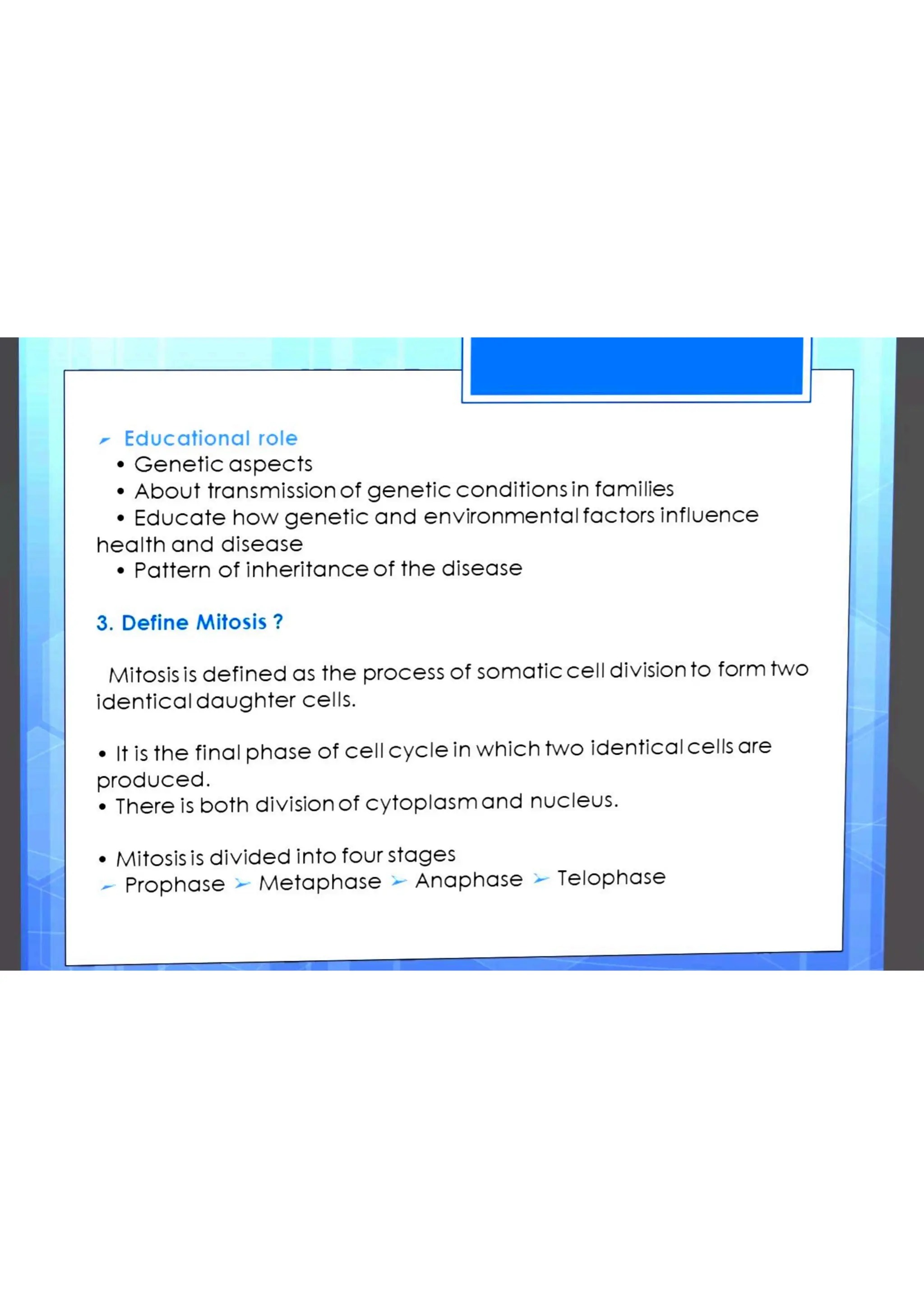 GENETICS 2ND YEAR B.SC NURSING 2023-24 BLUEPRINT QUESTION BANK SOLUTION ...