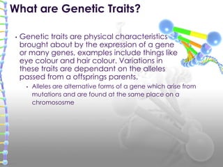 Genetics 2 tuesday presentation | PPT