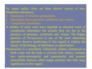 Genetics-Cytoplasmic Inheritance | PDF