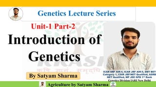 Genetics – Its Complete History, Scope, and Development | PDF