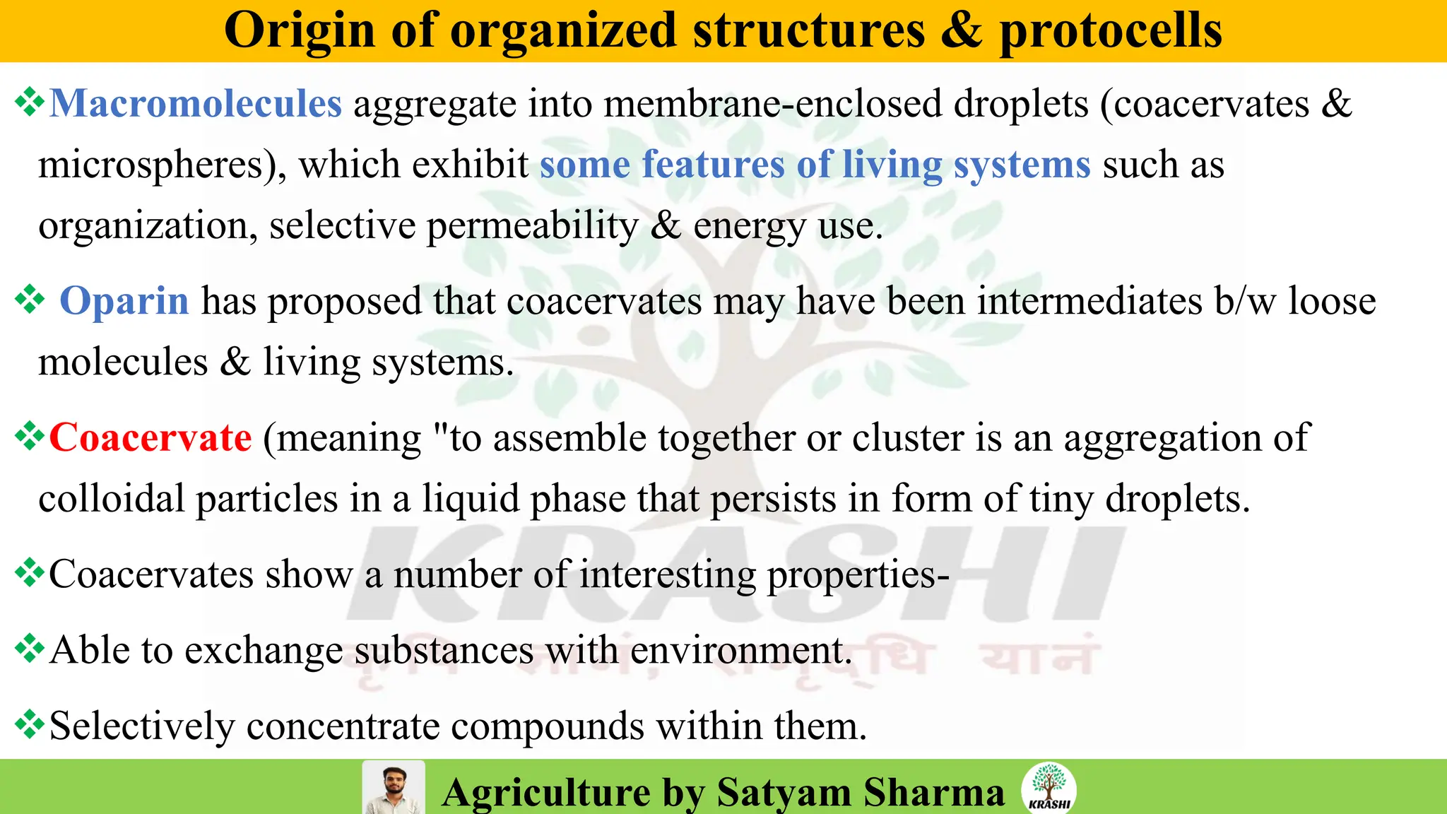 Origin of Life Protocells, Oparin Haldane Theory, Miller Urey ...
