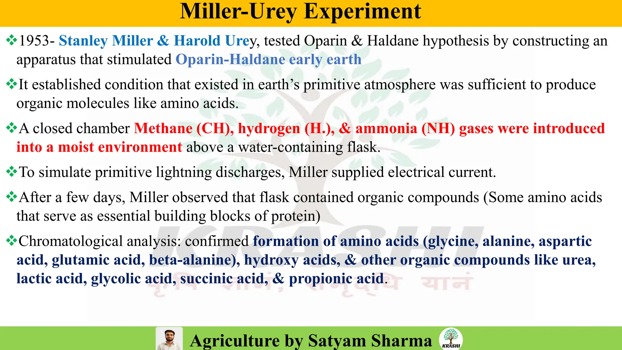 Origin of Life Protocells, Oparin Haldane Theory, Miller Urey ...