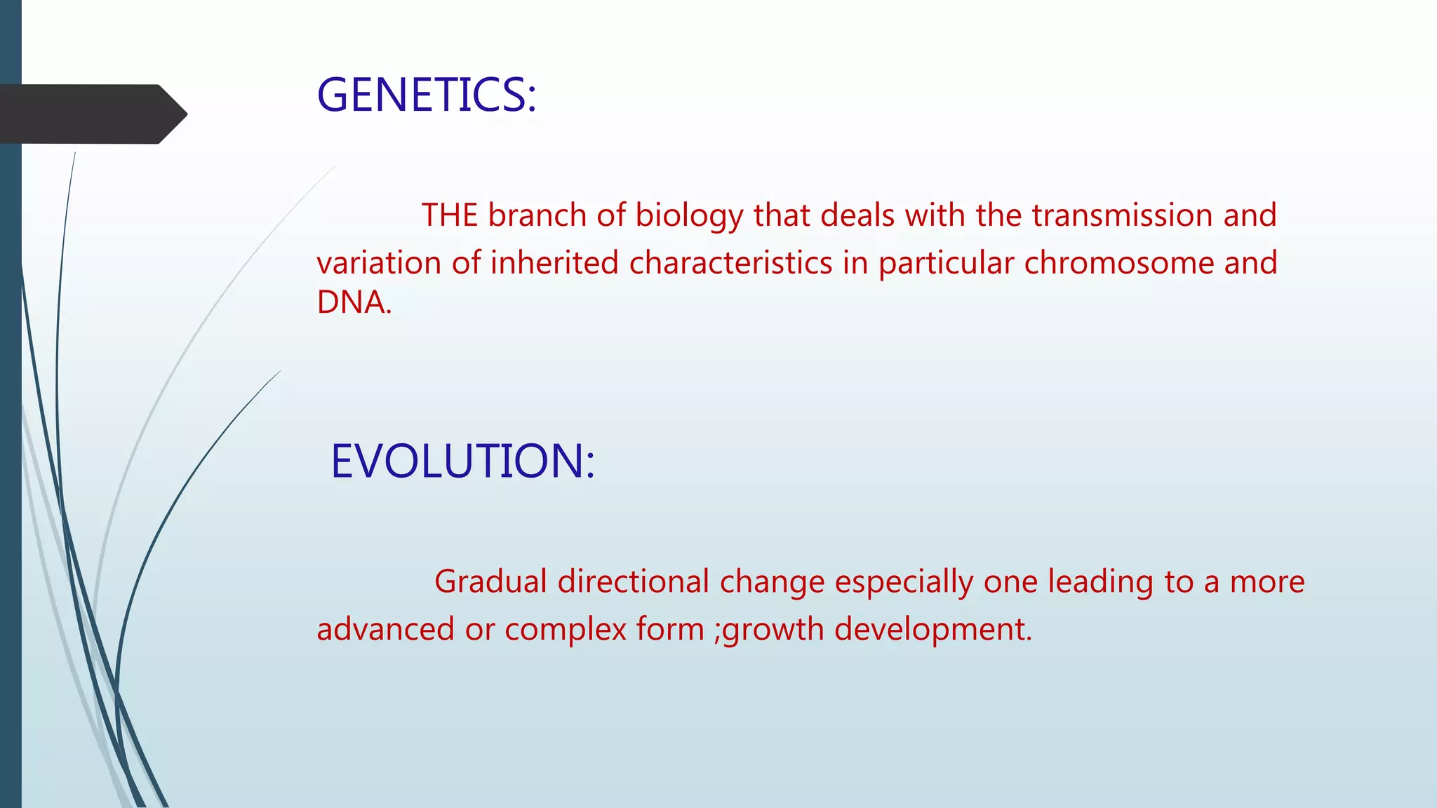 Genetics and evolution | PPTX