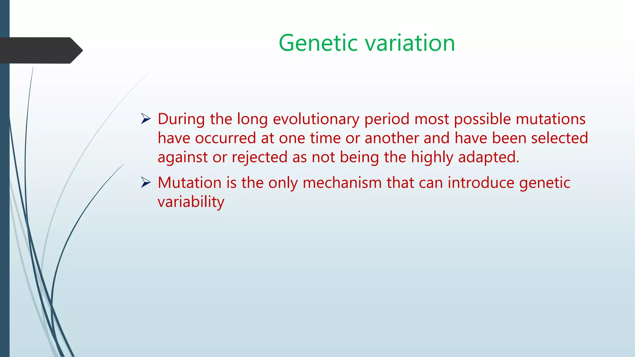 Genetics and evolution | PPTX