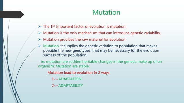 Genetics and evolution | PPTX