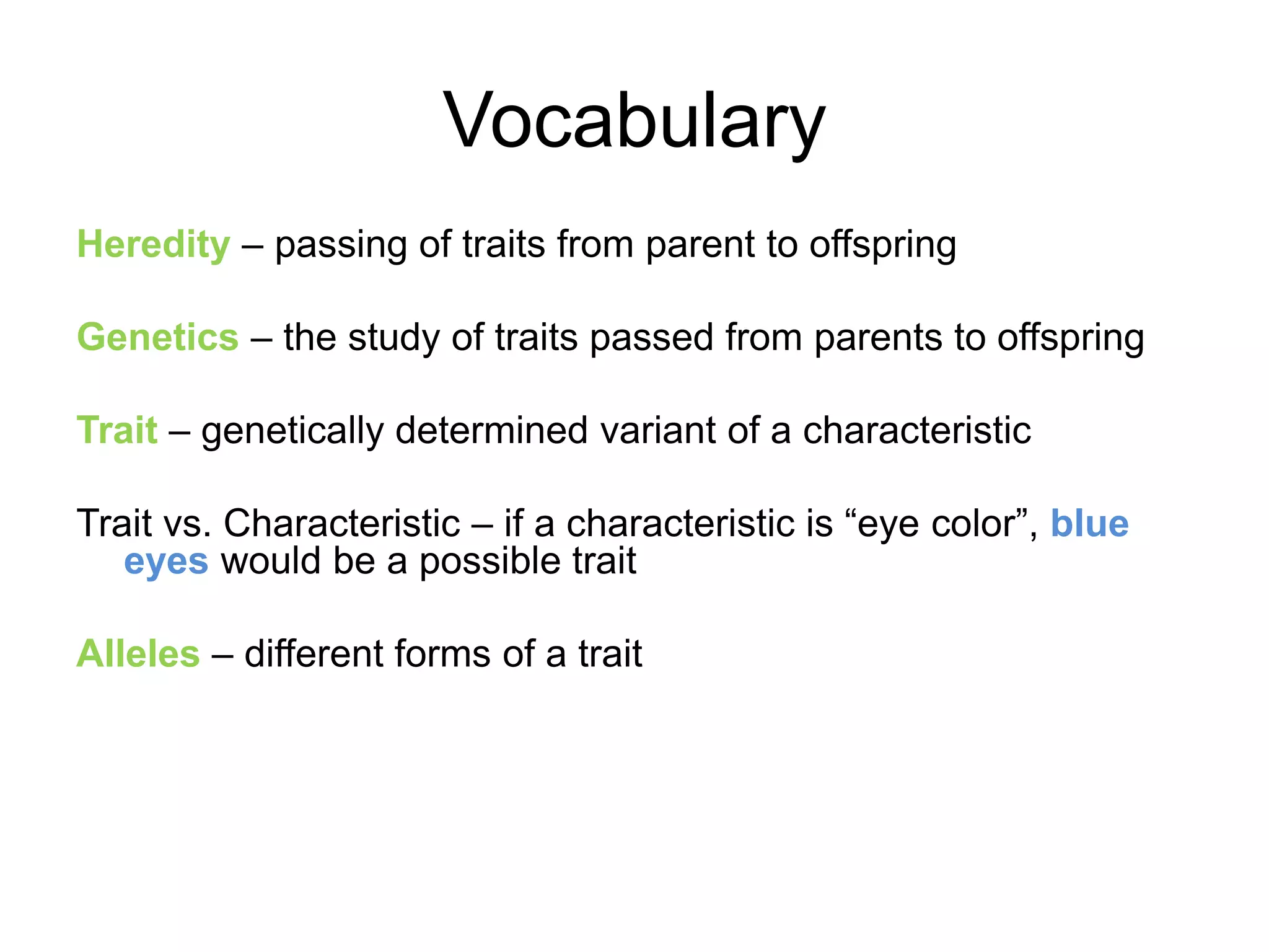 Genetics and Heredity | PPTX
